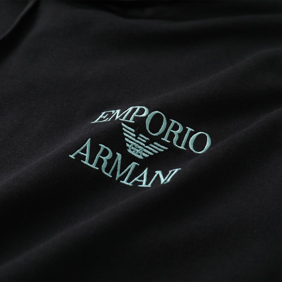 EMPORIO ARMANI エンポリオアルマーニ フーディー HOODIE 112052 3F571 メンズ 裏起毛 パーカー ロゴ 刺繍 ...