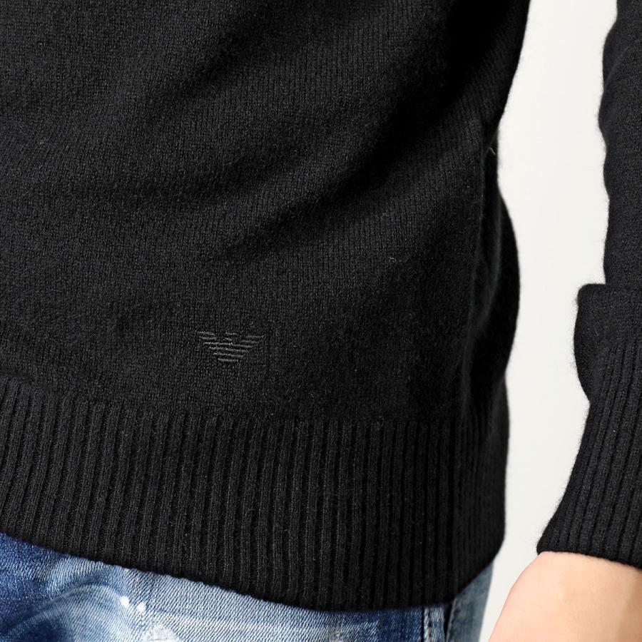 EMPORIO ARMANI エンポリオアルマーニ ニット 8N1M39 1M71Z メンズ セーター カシミヤ クルーネック 長袖 ロゴ刺繍 0999/NERO : インポートセレクト ...