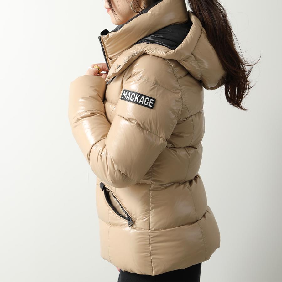 Mackage マッカージュ ダウンジャケット MADALYN-V レディース ナイロン フード付き ロゴ カラー3色 : インポートセレクト ...