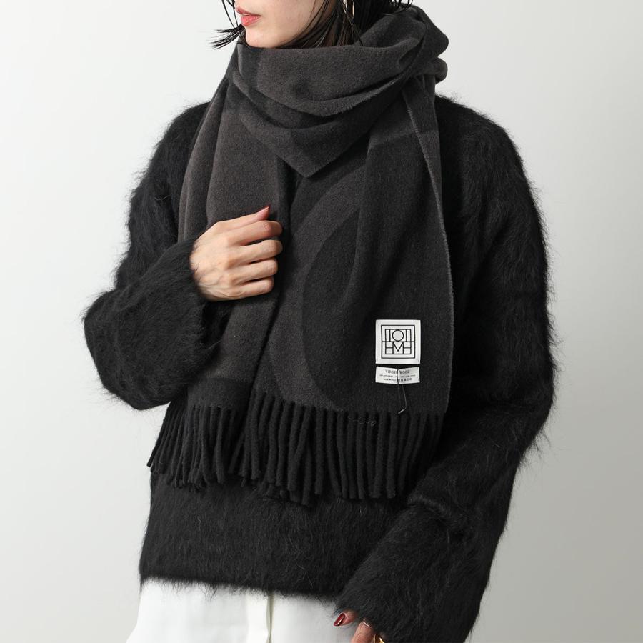 TOTEME Toteme トーテム マフラー MONOGRAM JACQUARD WOOL SCARF TOTEME Toteme トーテム マフラー MONOGRAM JACQUARD WOOL SCARF
