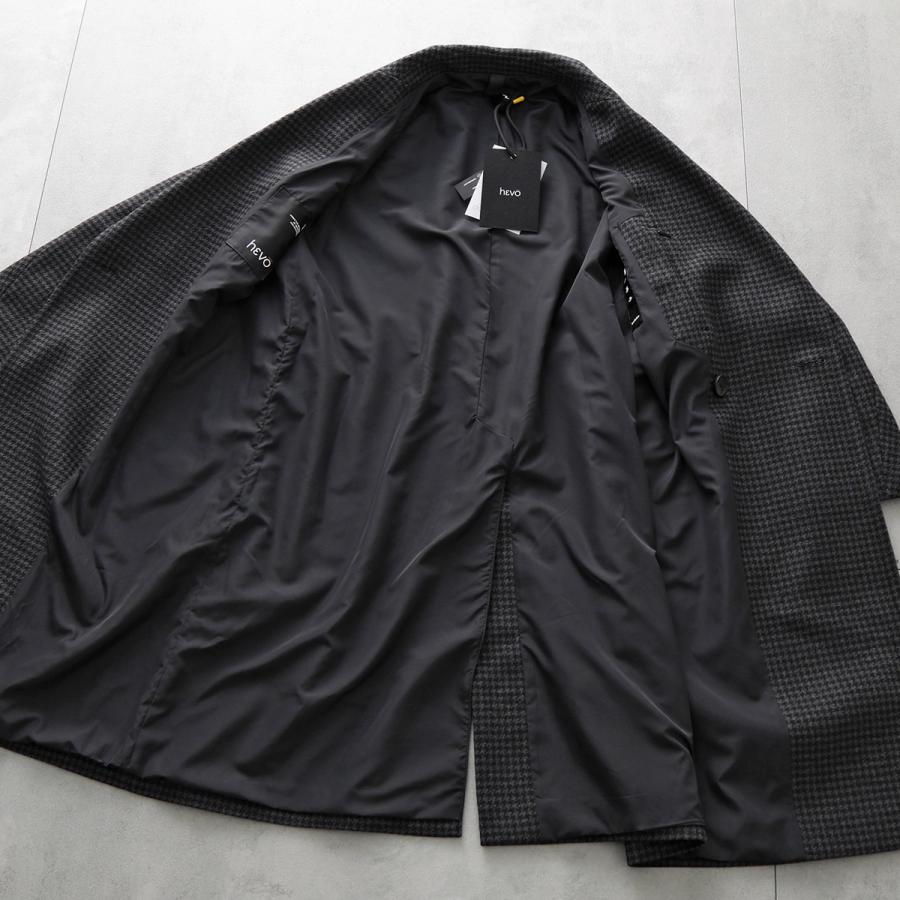 HEVO（イーヴォ） ベルテッドコート BRINDISI ブリンディジ E717 メンズ 千鳥格子柄 ウール ダブルブレスト チェスターコート ベルト付き 3292 : インポートセレクト ...