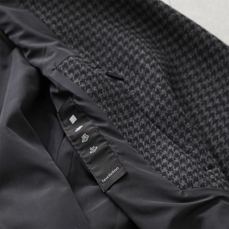 HEVO（イーヴォ） ベルテッドコート BRINDISI ブリンディジ E717 メンズ 千鳥格子柄 ウール ダブルブレスト チェスターコート ベルト付き 3292 : インポートセレクト ...