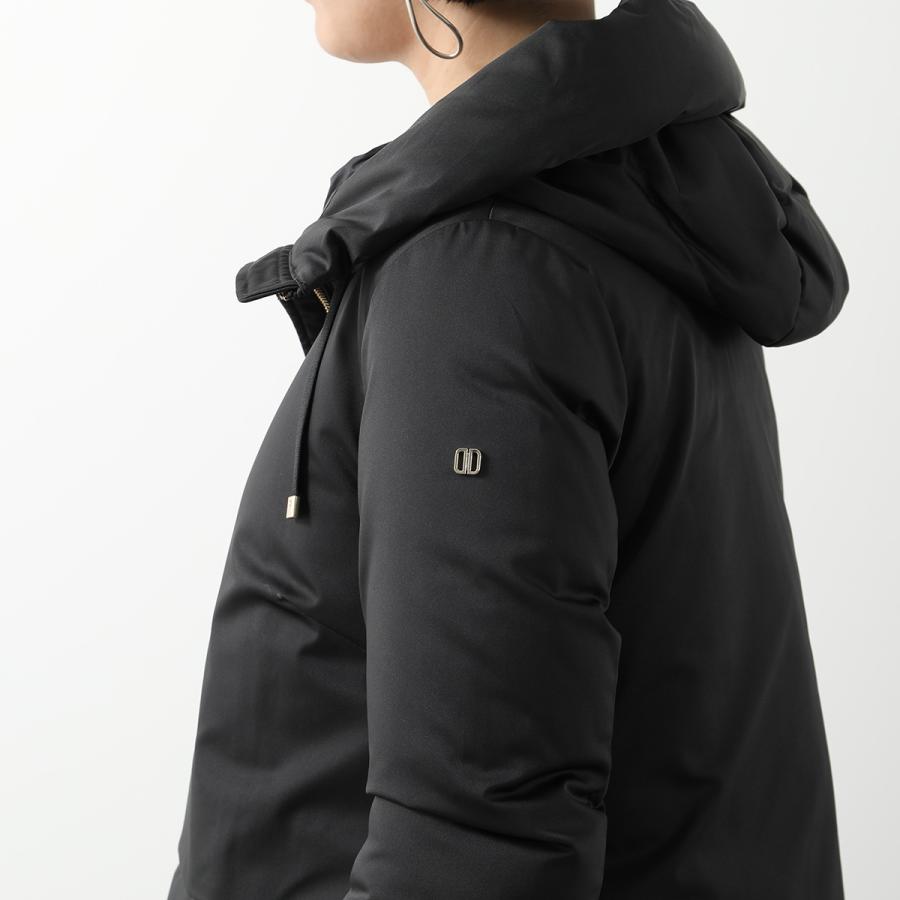 DUNO デュノ ダウンジャケット JULIA M ジュリア MESTRE レディース キルティング切替 フーテッド ハイネック ブルゾン ショート丈 Dロゴメタル カラー2色 : インポート ...