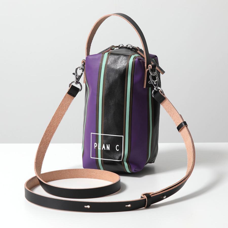 Plan C PLAN プランシー ショルダーバッグ VERTICAL PILI PRINTED POCHETE POCPC51SC5 TU001 レディース ストライプ ハンドバッグ 鞄 ...