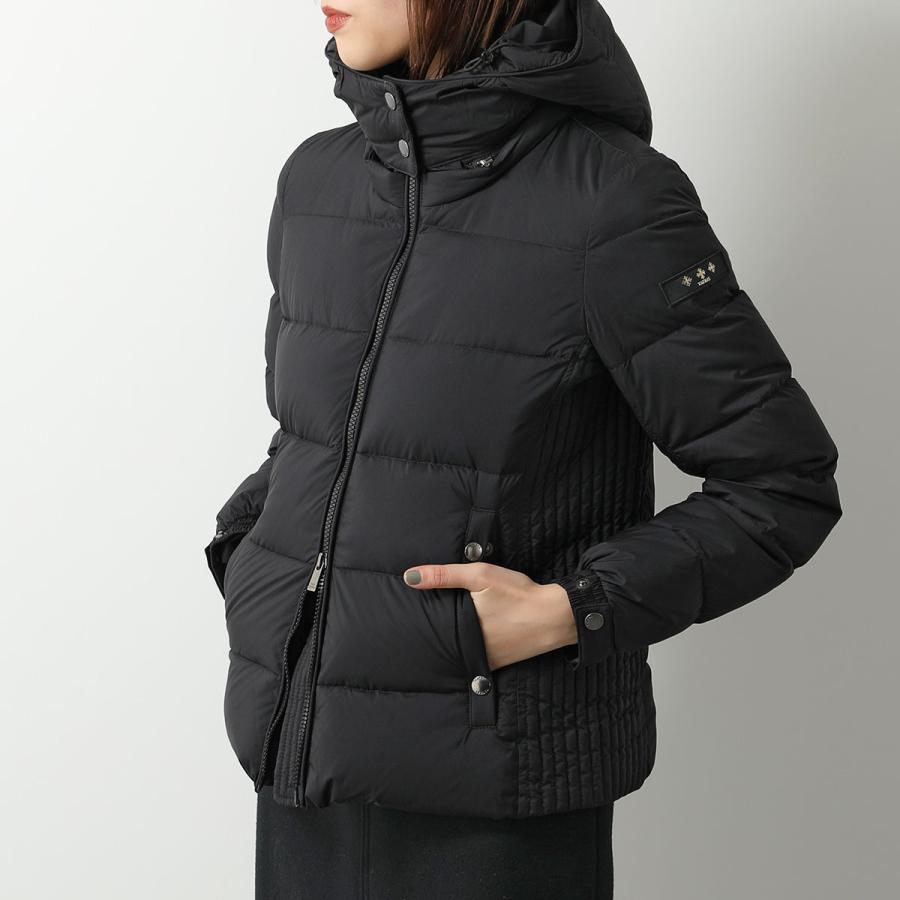 TATRAS タトラス ダウンジャケット MIREL ミレル LTAT23A4899-D レディース ナイロン フード付き ロゴパッチ 撥水 ショート丈 BLACK :351125300 ...