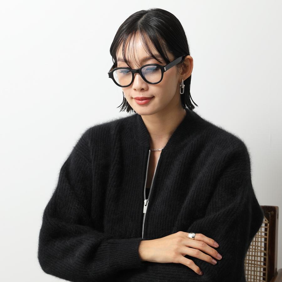 SAINT LAURENT サンローラン メガネ SL 546 レディース ウェリントン型 ブルーライトカットレンズ めがね 伊達メガネ ロゴ ...