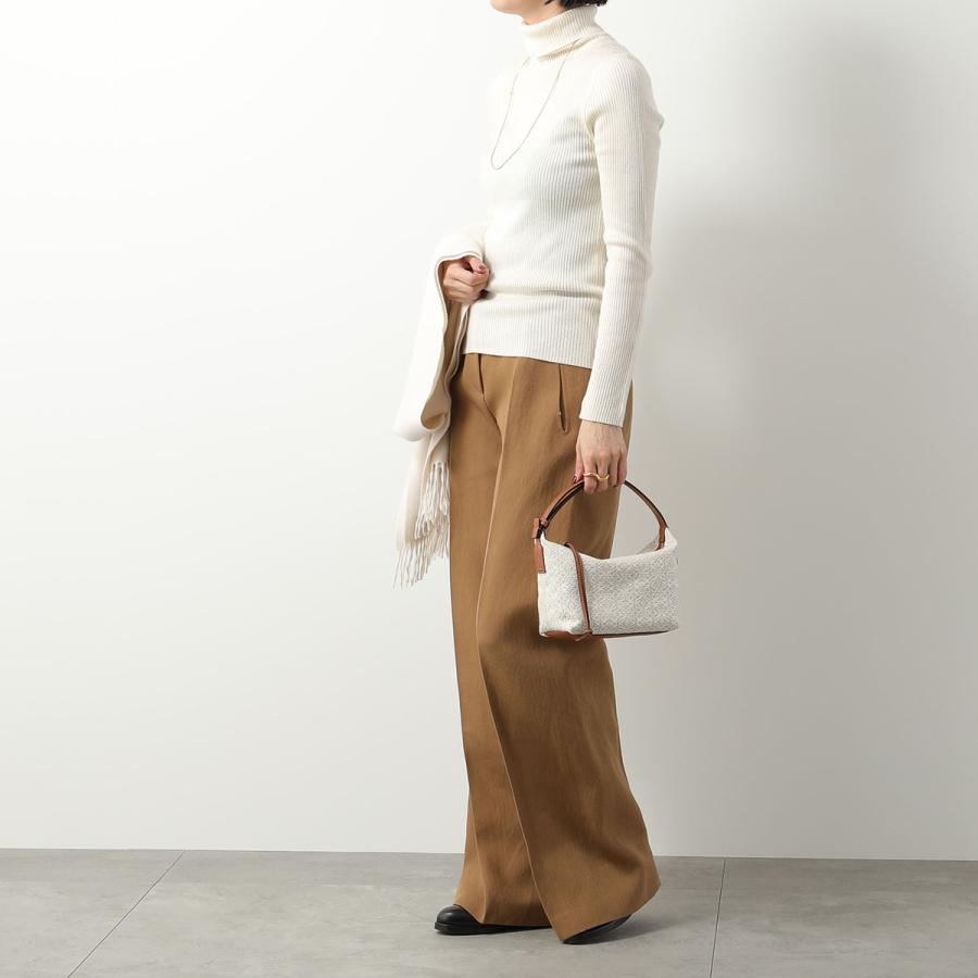 LOEWE ロエベ ハンドバッグ CUBI ANAGRAM SMALL キュービィ アナグラム スモール A906K75X21 レディース キャンバス×レザー 鞄 2426/ECRU-TAN ...