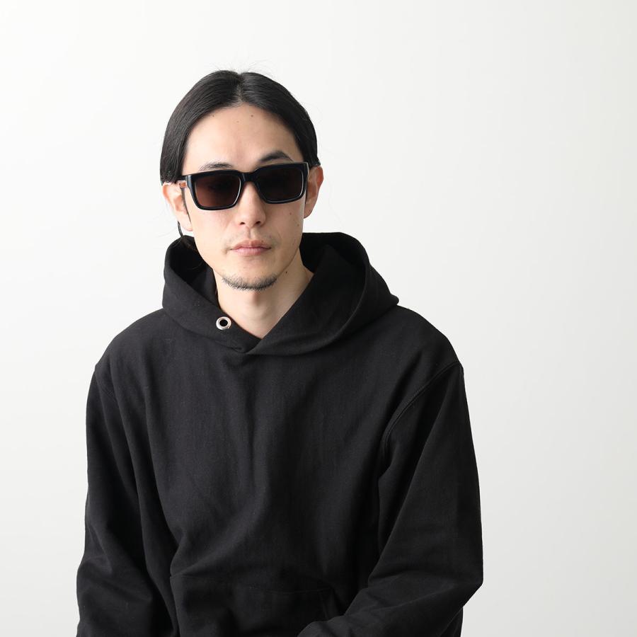 SAINT LAURENT サンローラン サングラス SL 615 メンズ スクエア型 メガネ ロゴ アイウェア 001/BLACK-BLACK-BLACK :360112252:インポート ...