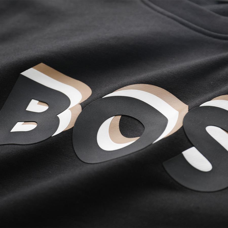 HUGO BOSS ヒューゴボス スウェットシャツ 50507939 10242373 メンズ トレーナー コットン ロゴ プリント クルー ...