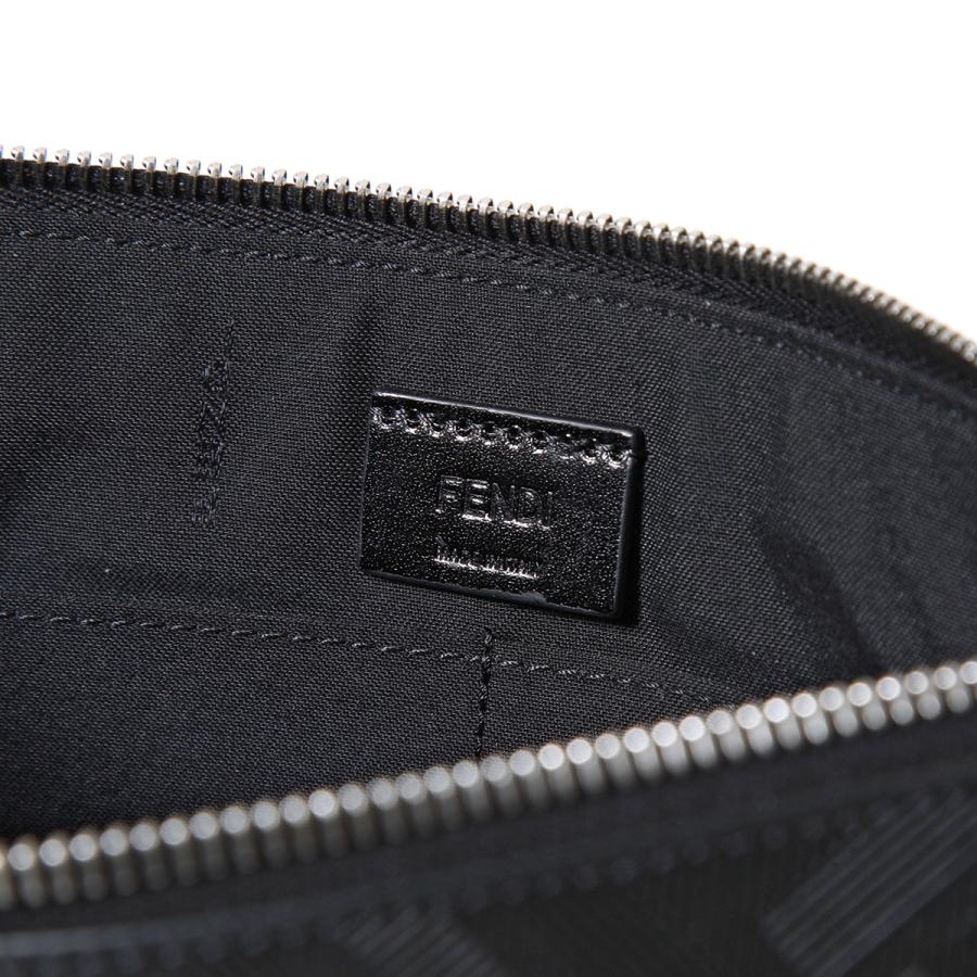 FENDI フェンディ クラッチバッグ SHADOW DIAGONAL シャドー ダイアゴナル 7N0110 AP1T メンズ リストレット付き FFロゴ 鞄 F0GXN/NERO ...
