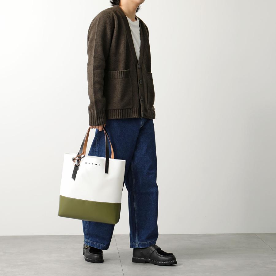 MARNI マルニ トートバッグ TRIBECA トライベッカ SHMP0081A0 P5769 メンズ ショッピングバッグ バイカラー ロゴ 鞄 カラー2色 : 360221602 ...