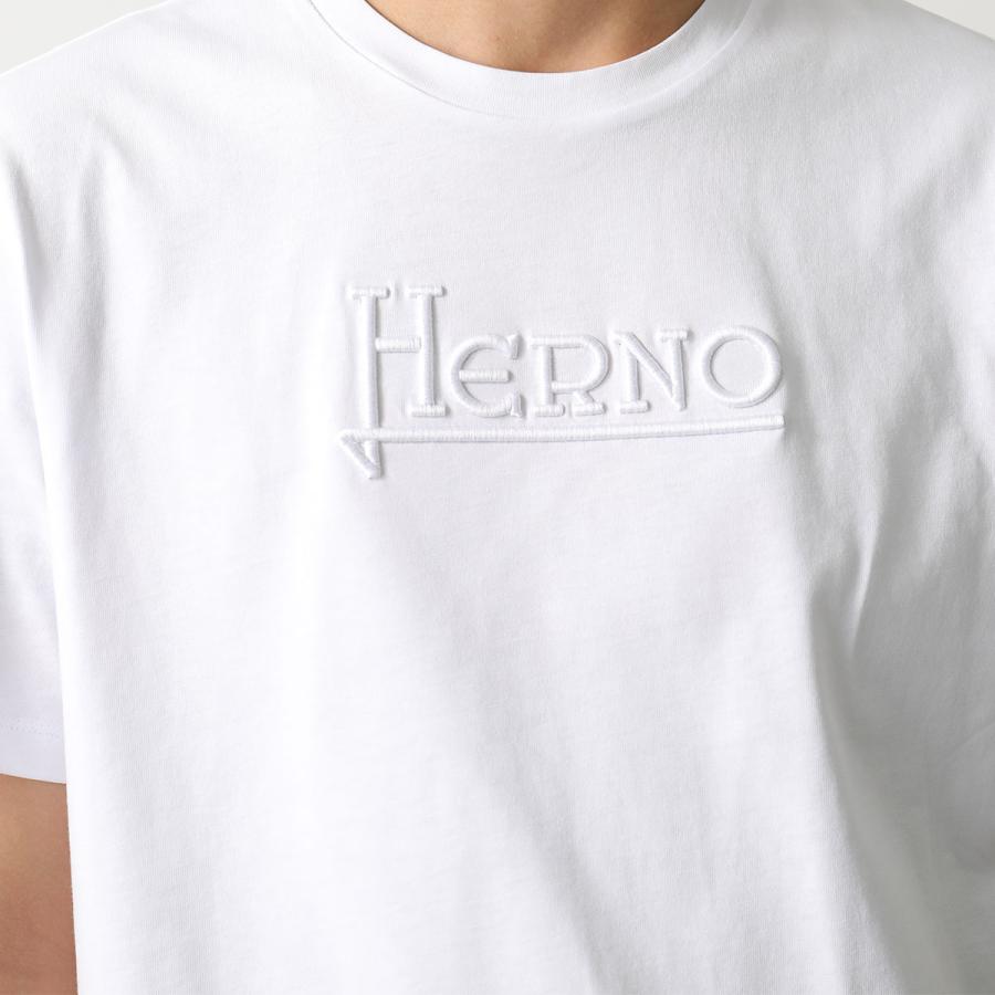 HERNO（ヘルノ） Tシャツ COMPACT JERSEY JG000211U 52000 メンズ 半袖 クルーネック カットソー コットン ...