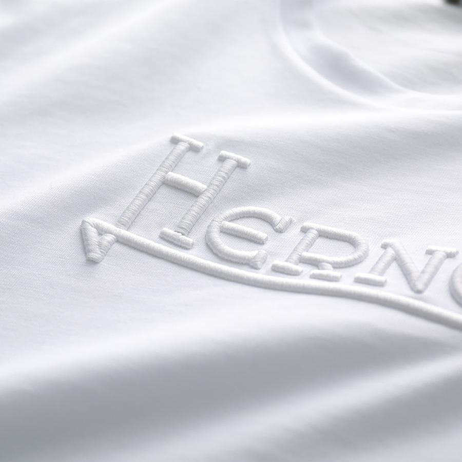 HERNO（ヘルノ） Tシャツ COMPACT JERSEY JG000211U 52000 メンズ 半袖 クルーネック カットソー コットン ...