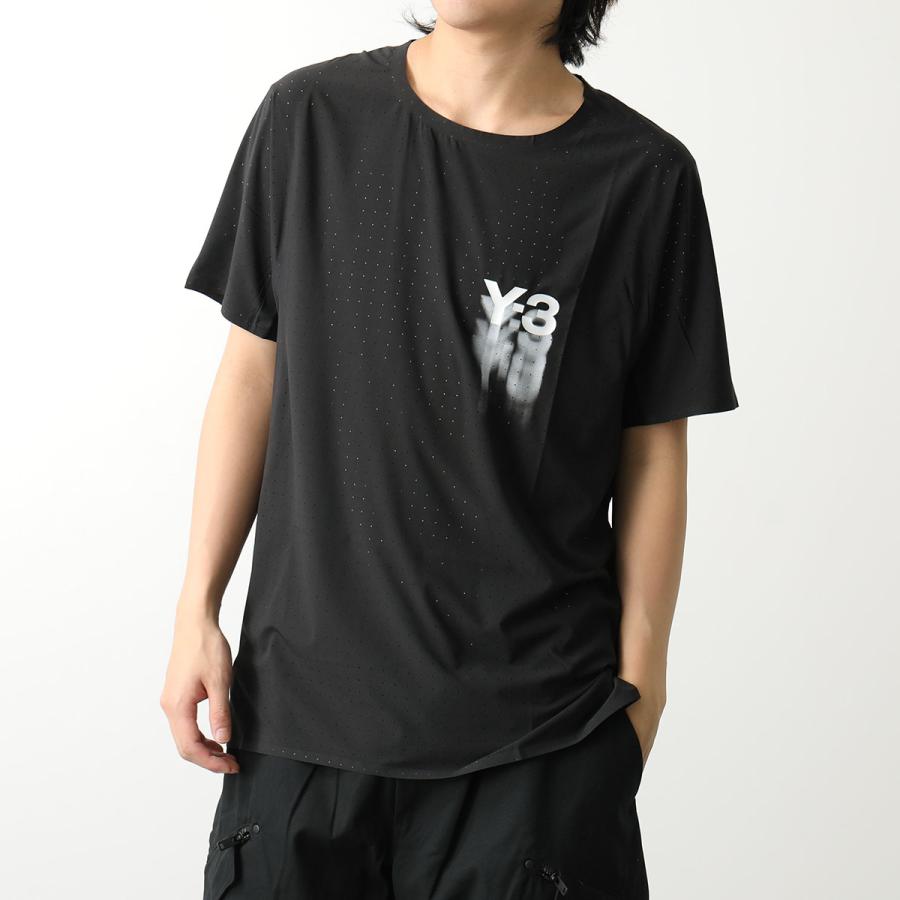 Y-3 ワイスリー Tシャツ M RUN SS TEE IN8743 メンズ ランニング スポーツウェア ストレッチ メッシュ クルーネック ...