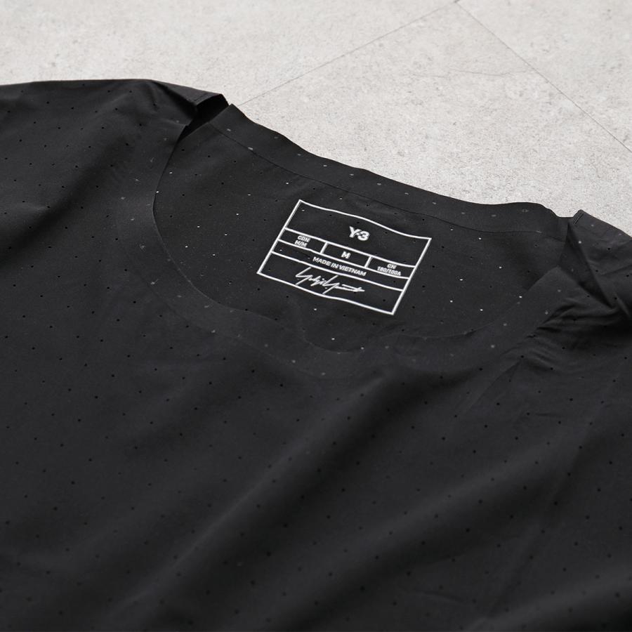 Y-3 ワイスリー Tシャツ M RUN SS TEE IN8743 メンズ ランニング スポーツウェア ストレッチ メッシュ クルーネック ...
