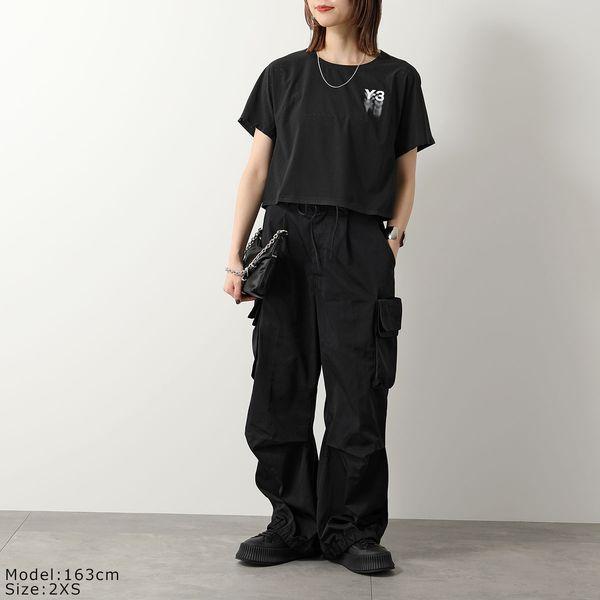 Y-3 ワイスリー Tシャツ W RUN SS TEE IR7096 レディース 半袖 クルーネック クロップド丈 ストレッチ メッシュ ロゴ ...