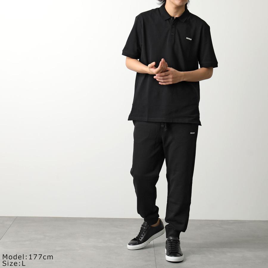 HUGO BOSS（ヒューゴ・ボス） ポロシャツ Donos222 50466182 メンズ 半袖 Tシャツ コットン ラバーロゴ カラー2色 ...