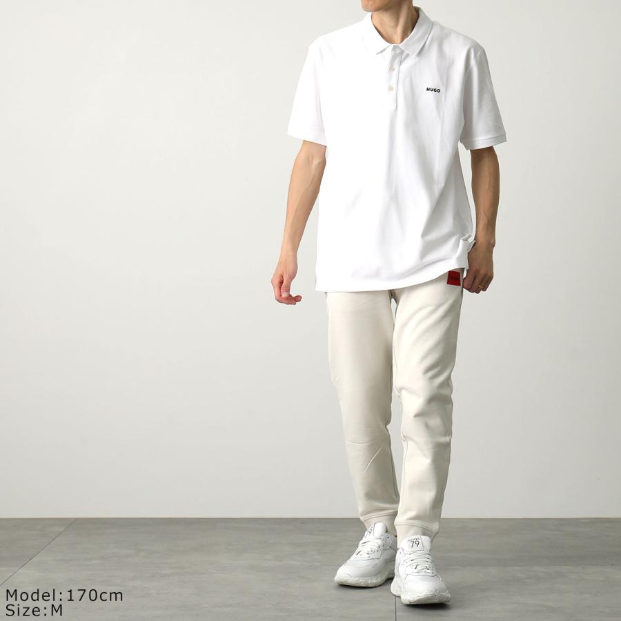 HUGO BOSS（ヒューゴ・ボス） ポロシャツ Donos222 50466182 メンズ 半袖 Tシャツ コットン ラバーロゴ カラー2色 ...