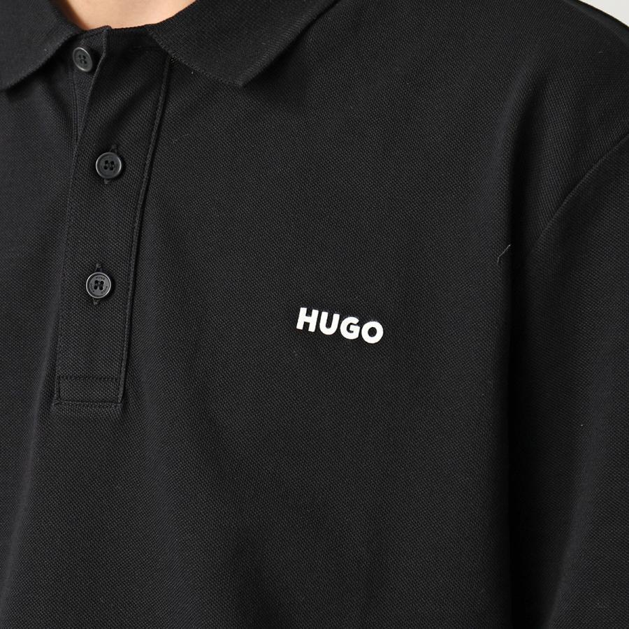 HUGO BOSS（ヒューゴ・ボス） ポロシャツ Donos222 50466182 メンズ 半袖 Tシャツ コットン ラバーロゴ カラー2色 ...
