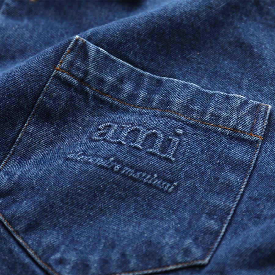 ami paris アミパリス デニム シャツ HSH136.DE0025 メンズ 長袖 ami paris アミパリス デニム シャツ HSH136.DE0025 メンズ 長袖