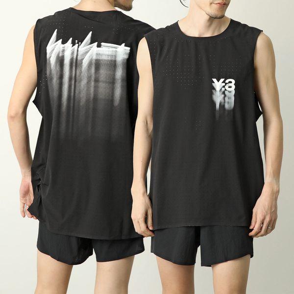 Y-3 ワイスリー タンクトップ M RUN TANK IN8745 メンズ ランニング スポーツウェア ノースリーブ クルーネック メッシュ ...