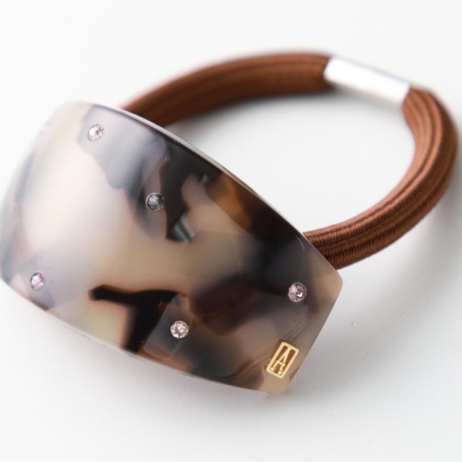 ALEXANDRE DE PARIS アレクサンドル ドゥ パリ ヘアゴム APY 17497 08A23 レディース クリスタル ロゴ ヘア ...