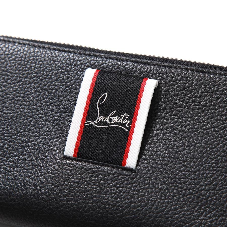Christian Louboutin クリスチャンルブタン ラウンドファスナー長財布 FAV 1245154 レディース レザー 小銭入れあり ロゴ M039/BLACK/MULTI ...