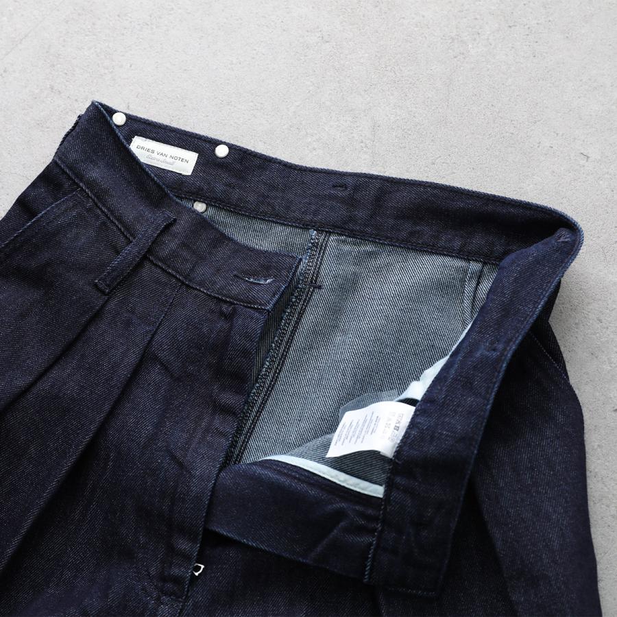 DRIES VAN NOTEN ドリスヴァンノッテン ジーンズ PAMPLONA DENIM 010927 8432 レディース デニム ワイド バギー コットン 507/IND ...