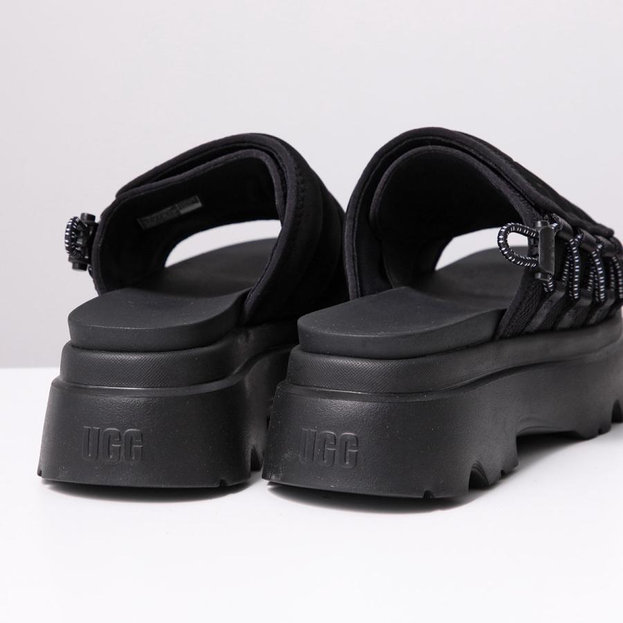UGG アグ サンダル W CALLIE 1152697 レディース 厚底 プラットフォーム ロゴ ヌバック シューズ 靴 BLK/BLACK ...
