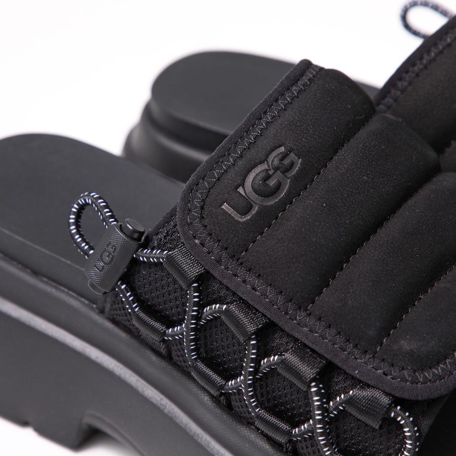 UGG アグ サンダル W CALLIE 1152697 レディース 厚底 プラットフォーム ロゴ ヌバック シューズ 靴 BLK/BLACK ...