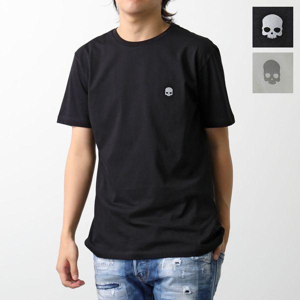 HYDROGEN（ハイドロゲン） 半袖 Tシャツ BASIC T-SHIRT MT0001 メンズ コットン スカル クルーネック カラー2色 ...