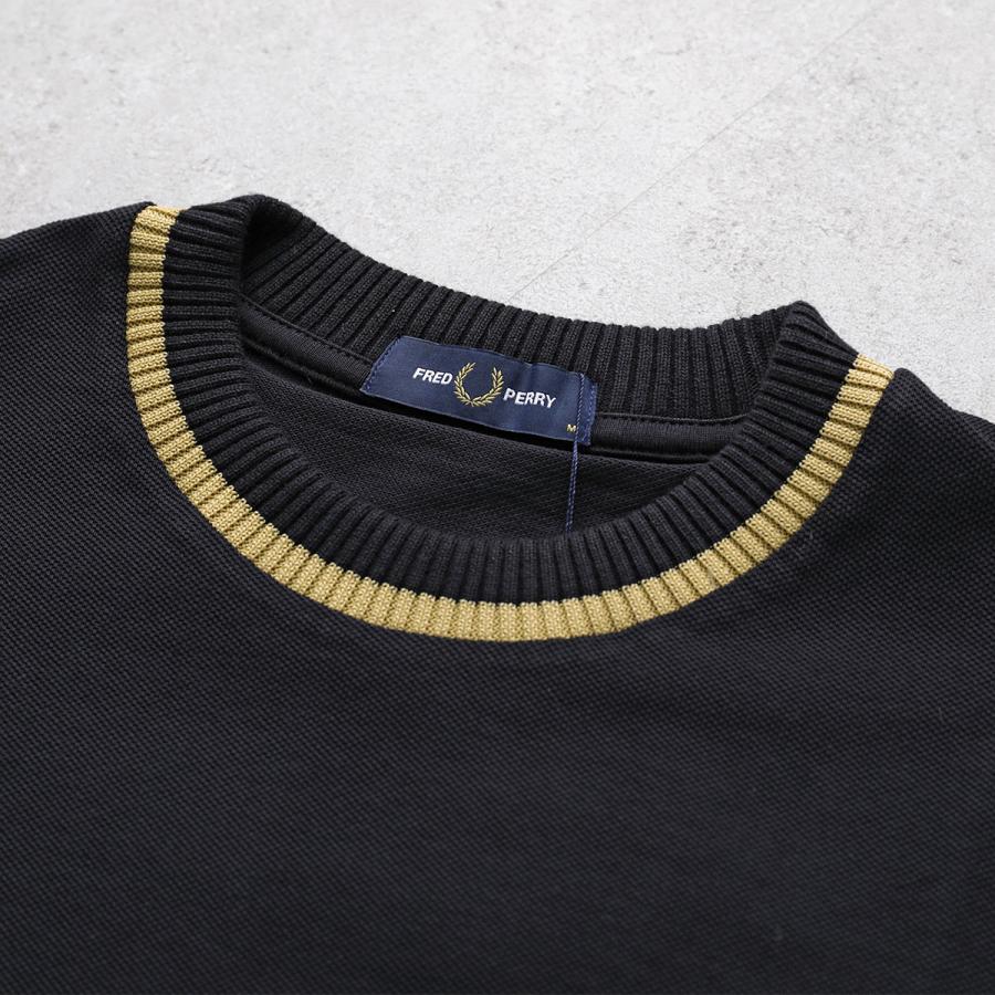 FRED PERRY フレッドペリー Tシャツ CREW NECK PIQUE T-SHIRT M7 メンズ 半袖 ニット ピケ 鹿の子 ...