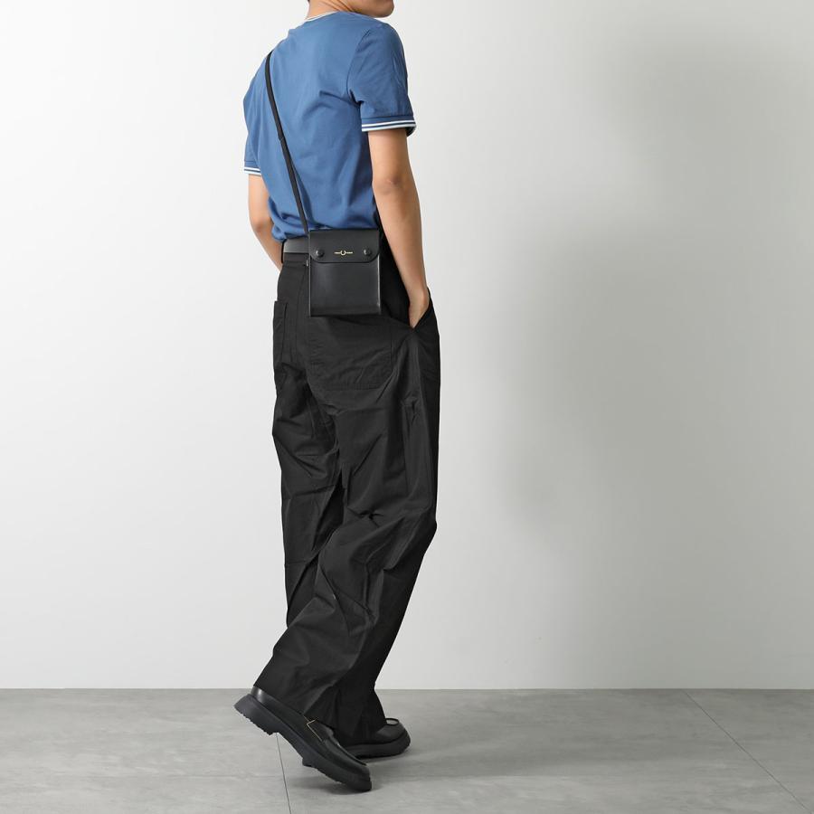 FRED PERRY フレッドペリー ショルダーバッグ BURNISHED LEATHER POUCH L4331 メンズ レザー ポーチ ...