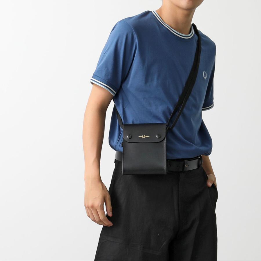 FRED PERRY フレッドペリー ショルダーバッグ BURNISHED LEATHER POUCH L4331 メンズ レザー ポーチ ...