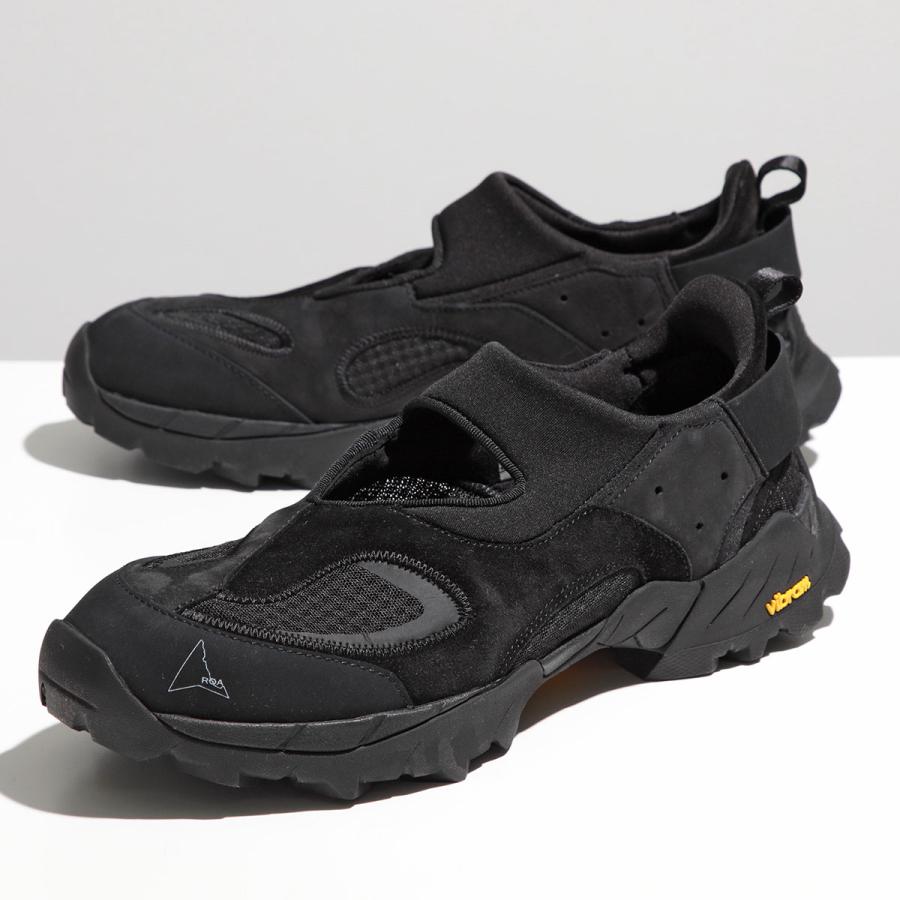 ROA（ファッション） ROA ロア スニーカー Rozes ロージーズ NBUW137LE05 SAFA10 メンズ カットアウト スエード レザー ファブリック シューズ Vibram ...