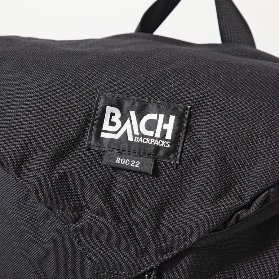 BACH バッハ バックパック ROC 22 122001 メンズ リュック ナイロン バッグ ロゴ 多機能 鞄 black : インポート ...