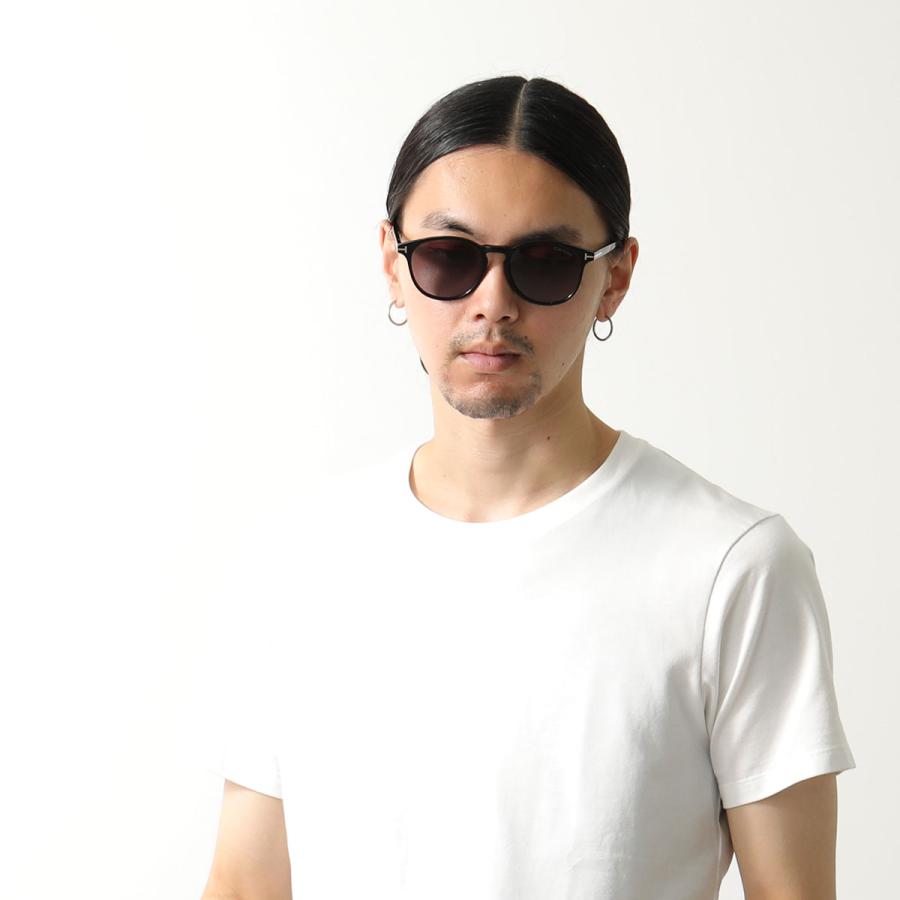 TOM FORD トムフォード サングラス TF1097 FT1097 メンズ ボストン型 カラーレンズ ロゴ Tロゴ セルフレーム アイ ...