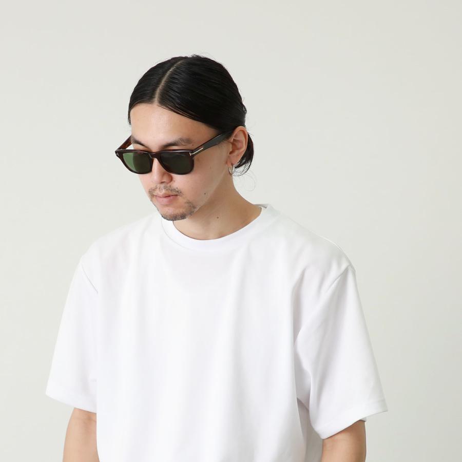 TOM FORD トムフォード サングラス TF1076 メンズ ウェリントン型 ロゴ Tロゴ 眼鏡 カラーレンズ メガネ アイウェア 54N ...