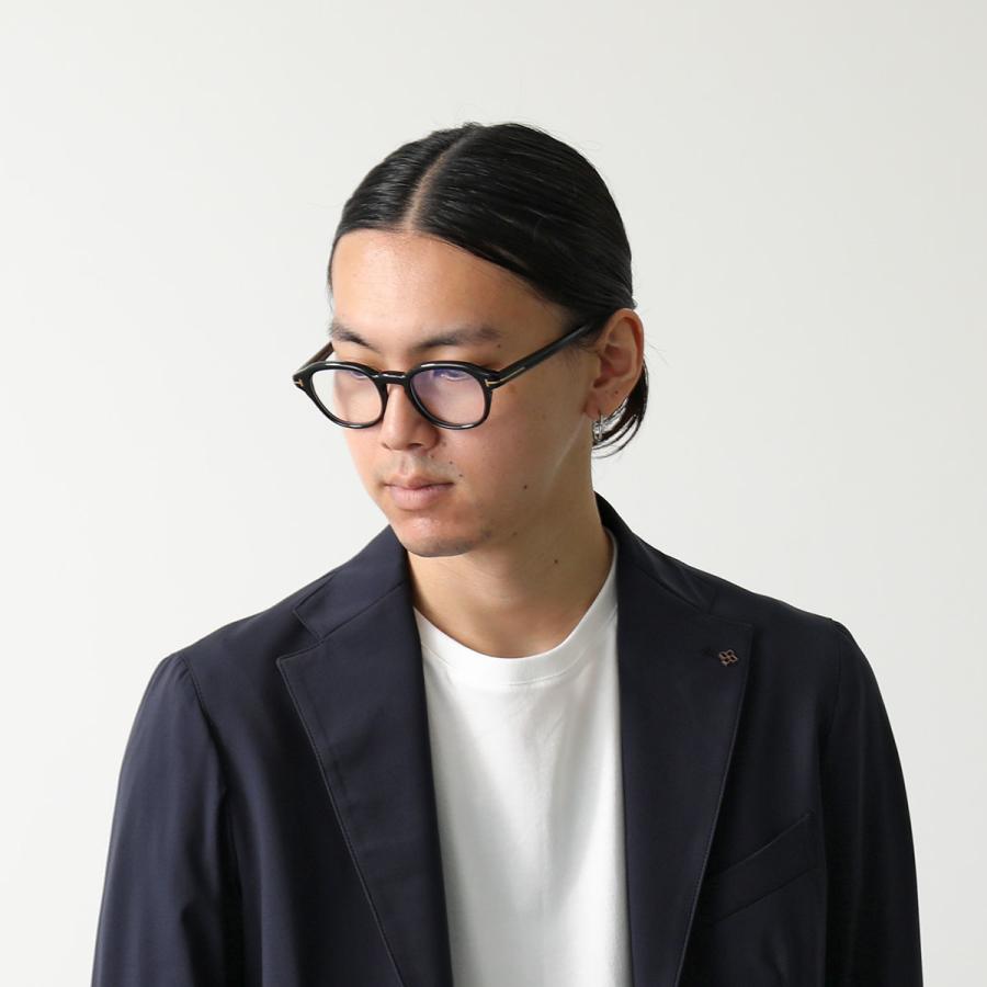 TOM FORD トムフォード メガネ TF5871-B FT5871-B メンズ ウェリントン型 フルリム めがね 眼鏡 伊達メガネ ブルー ...