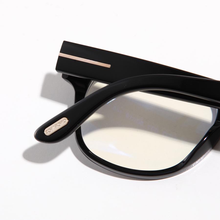 TOM FORD トムフォード メガネ TF5898-B メンズ ウェリントン型 めがね 眼鏡 伊達メガネ ブルーライトカット Tロゴ アイ ...