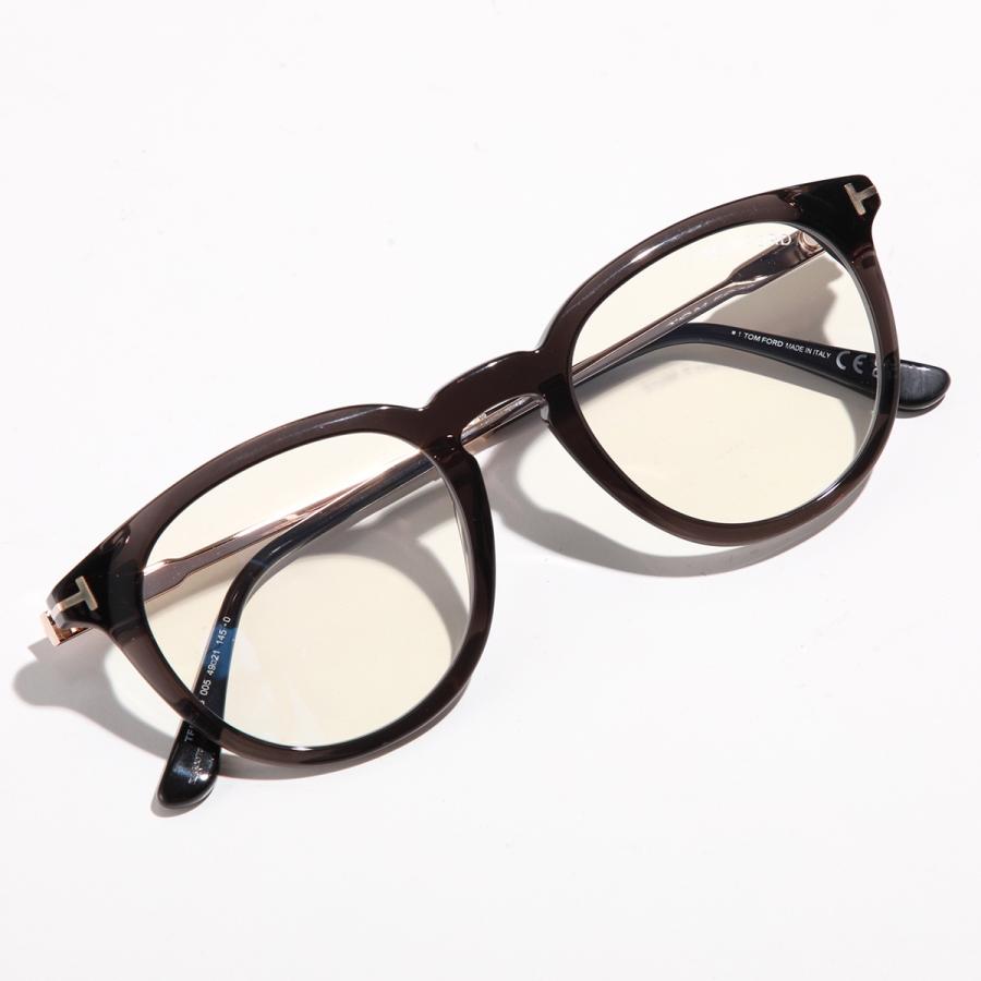TOM FORD トムフォード メガネ TF5905-B レディース ボストン型 フルリム めがね 眼鏡 伊達メガネ ブルーライトカット T ...