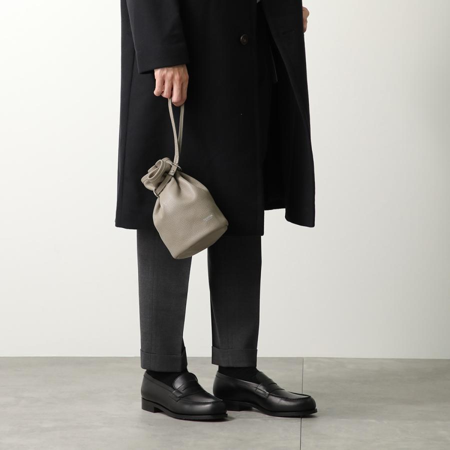 Daniel&Bob ダニエルアンドボブ ドローストリングバッグ U 482 14 2323 メンズ レザー リストレット付き 巾着バッグ ロゴ 鞄 91 : 360827151 ...