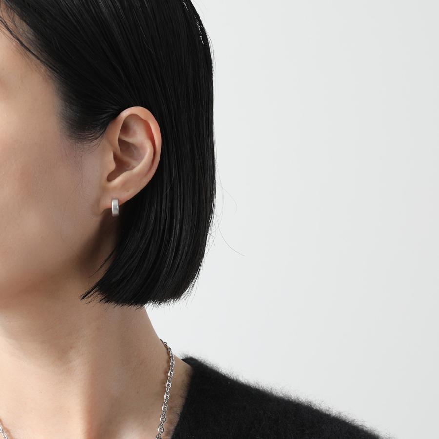 JIL SANDER（ジルサンダー） フープピアス EW2 EARRINGS 4 J12VG0219 P6959 レディース バイカラー ブラス アクセサリー 049/SILVER/GOLD ...