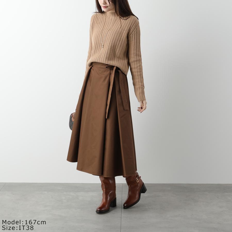WEEKEND MAX MARA ウィークエンド マックスマーラ ラップスカート TEMA テーマ レディース ナイロン フレア 撥水 ミディアム丈 004 : 361003014 ...
