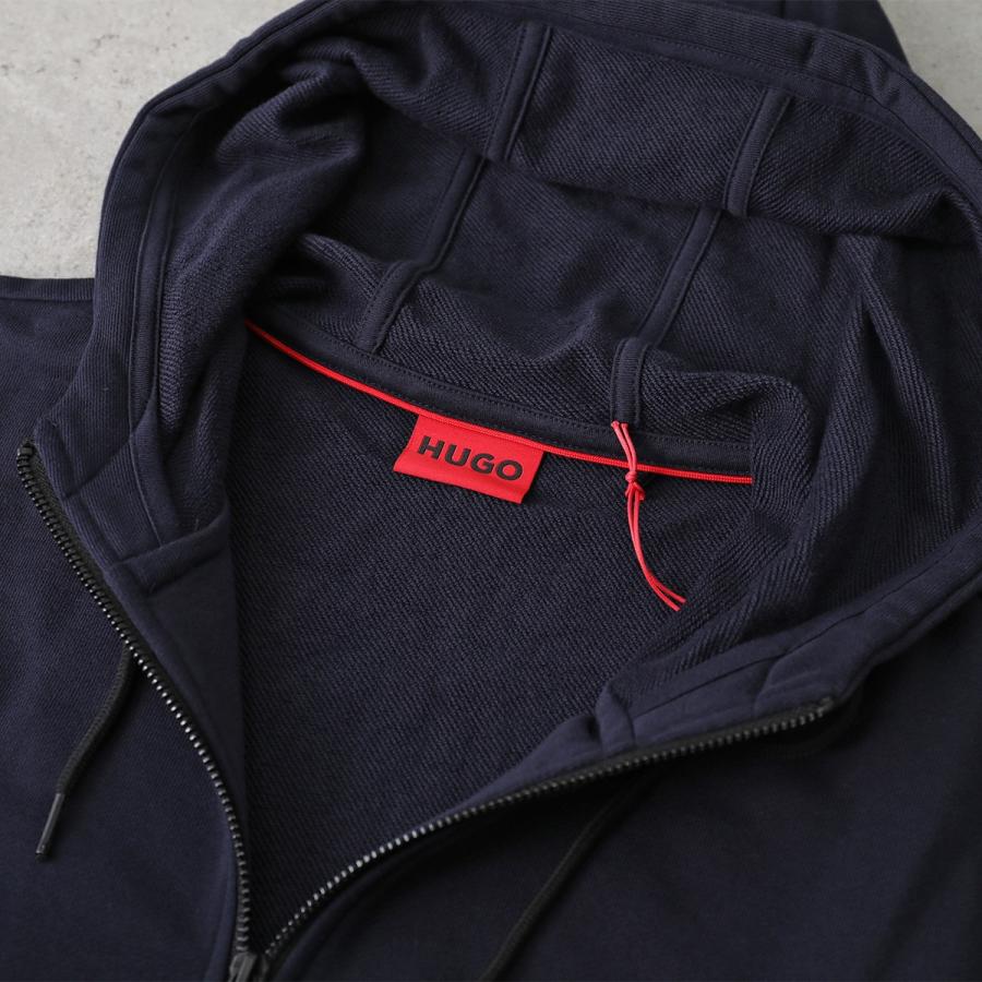 HUGO BOSS ヒューゴボス パーカー 50447972 メンズ ジップアップ コットン スウェット フーディ レギュラーフィット ロゴ ...