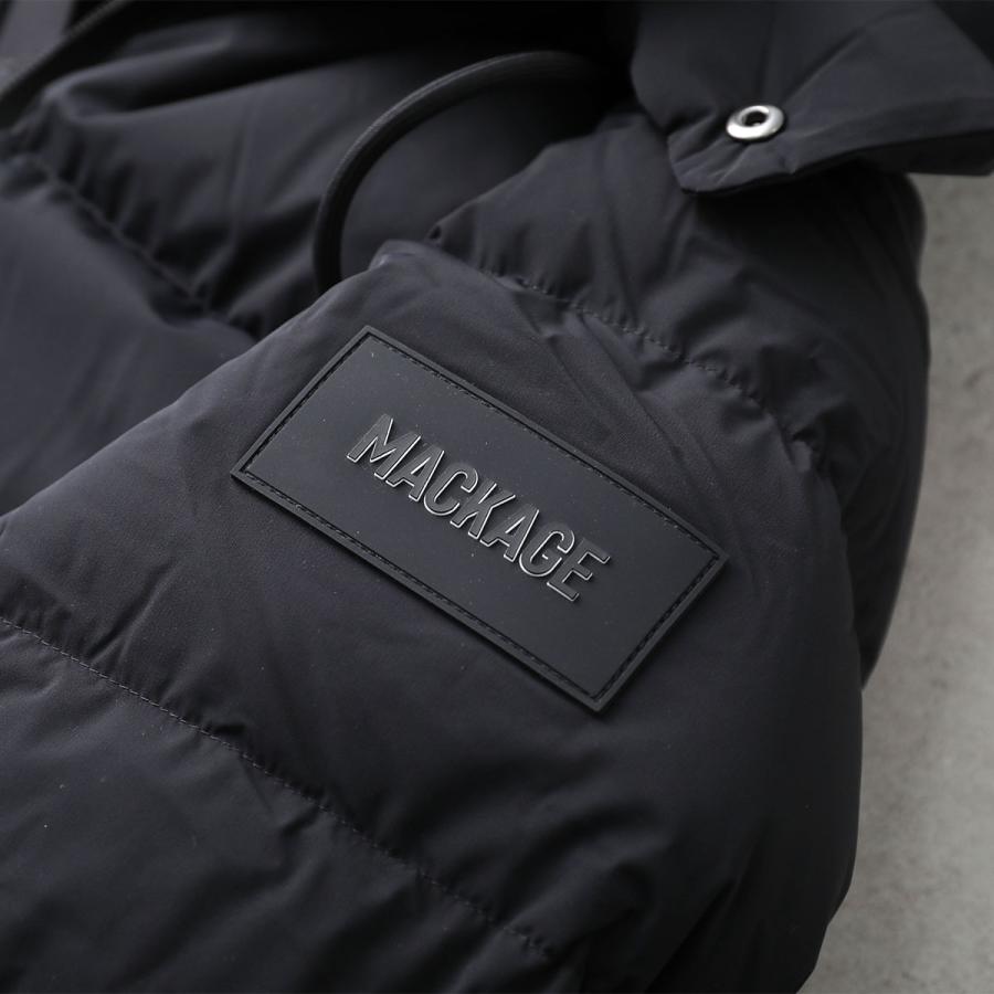 Mackage MACKAGE マッカージュ ダウンジャケット SAMUEL-SKI メンズ フード付き ナイロン ストレッチ ブルゾン 撥水 ...