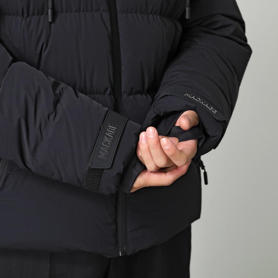Mackage MACKAGE マッカージュ ダウンジャケット SAMUEL-SKI メンズ フード付き ナイロン ストレッチ ブルゾン 撥水 ...