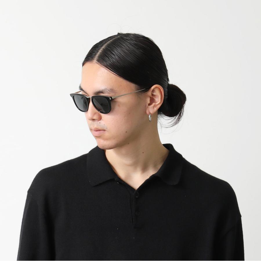 SAINT LAURENT サンローラン サングラス SL 753 メンズ レディース ウェリントン型 フルリム ロゴ アイウェア カラー2色 ...