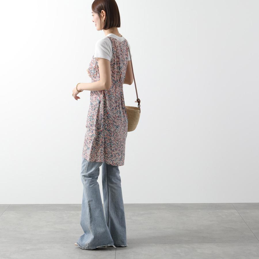 N°21（ヌメロヴェントゥーノ） ワンピース H181 5548 レディース ノースリーブ シフォン 花柄 フラワー Vネック チュニック ...