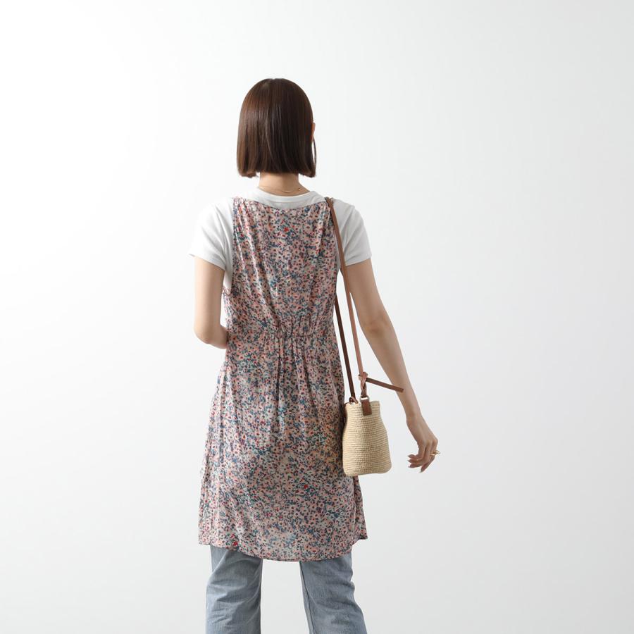 N°21（ヌメロヴェントゥーノ） ワンピース H181 5548 レディース ノースリーブ シフォン 花柄 フラワー Vネック チュニック ...